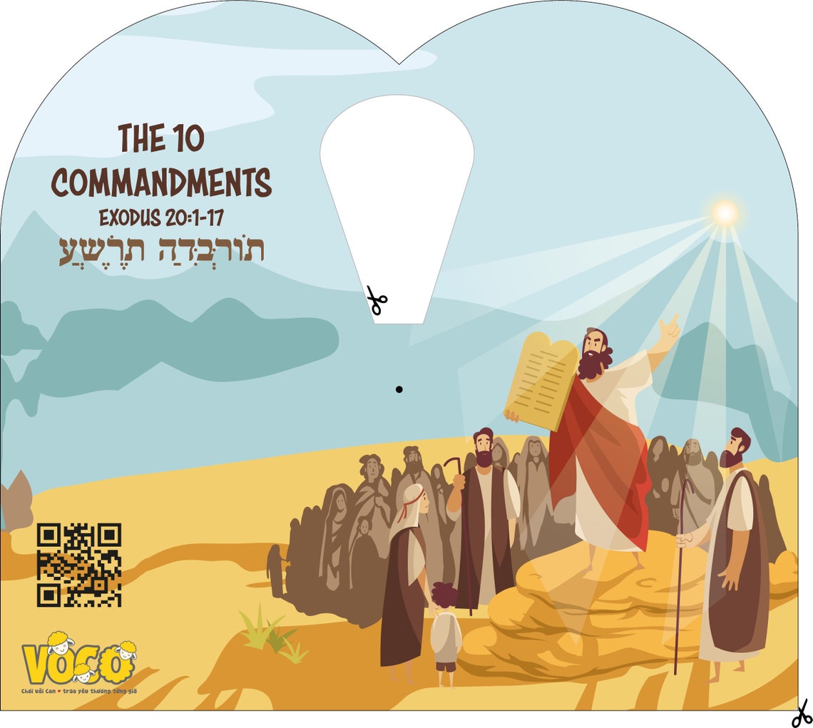 The 10 Commandments, Paper Craft/ Sunday School Craft/ the 10 ...