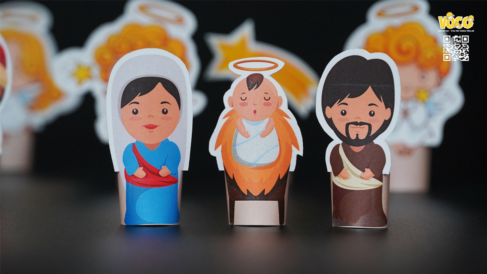Christmas Nativity Finger Puppets for Children, Christmas Activity ...