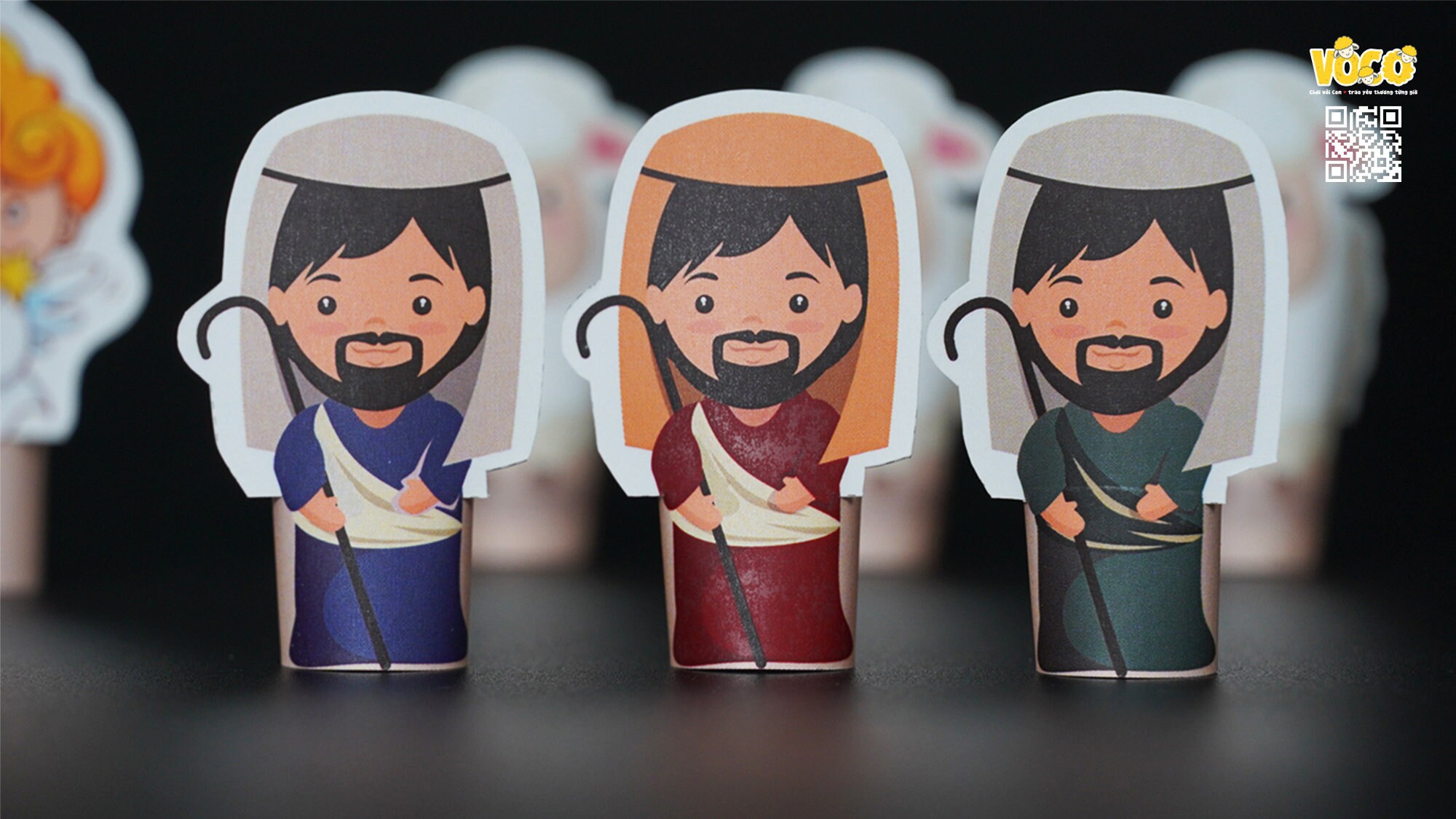 Christmas Nativity Finger Puppets for Children, Christmas Activity ...