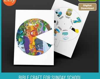 The 7 Days of Creation, Old Testament Bible Story, Bible Craft for ...