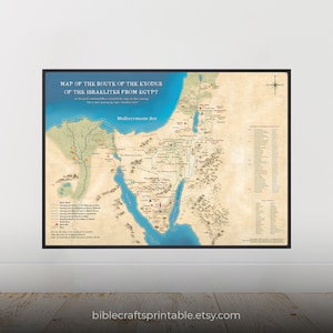 Exodus Route Map: Israelites' Journey From Egypt - Bible Study ...