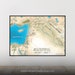 Abraham, Isaac & Jacob Map: Old Testament Journeys, Christian Wall Art ...
