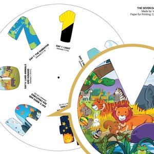 The 7 Days Creation of God, Old Testament Bible Story, Bible Craft for ...