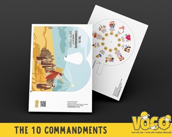 10 Commandments Bible Story Activity, Sunday School Craft, Printable ...