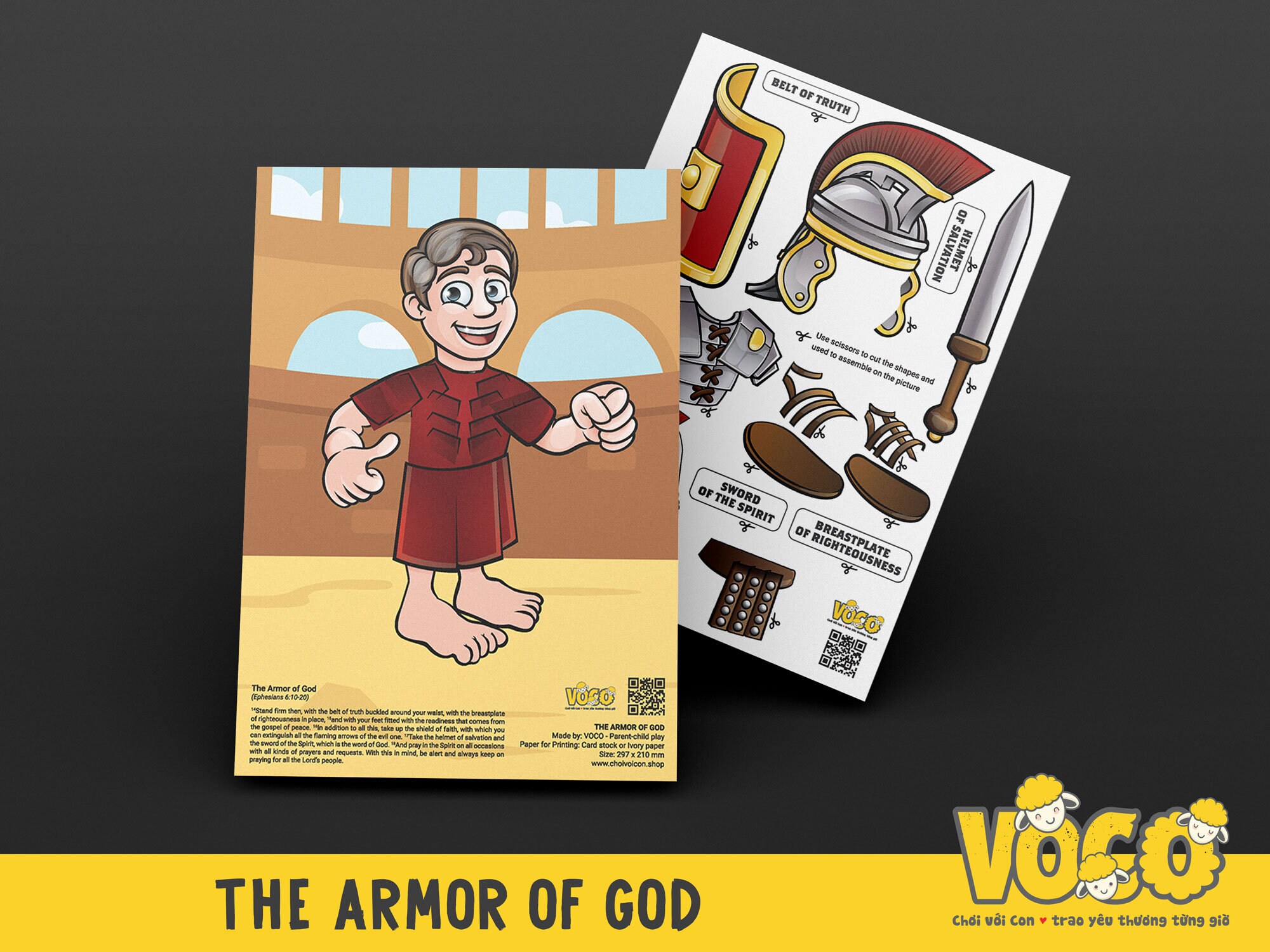 The Armor of God, New Testament Bible Story, Bible Craft for Sunday ...