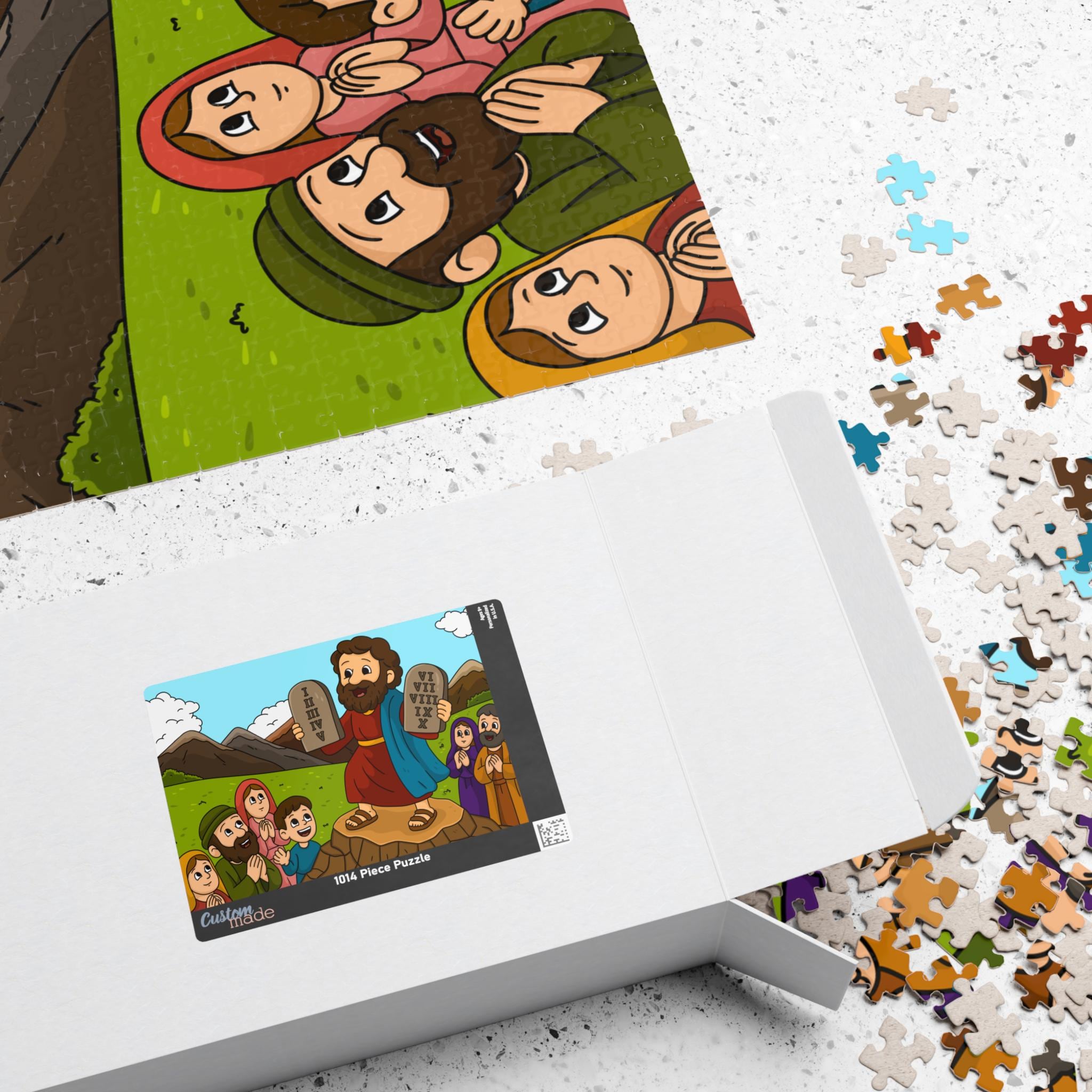 Moses and the Ten Commandments Jigsaw Puzzle: Faith-based Family Game ...