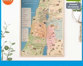 New Testament Study Map - Etsy