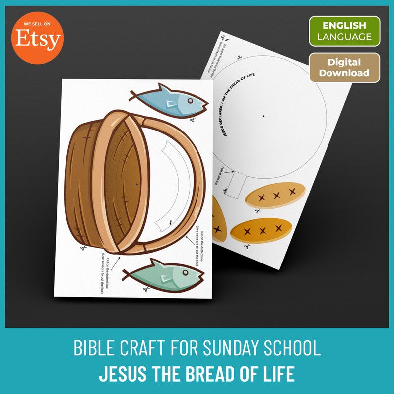 Jesus the Bread of Life, New Testament Bible Story, Bible Craft for ...