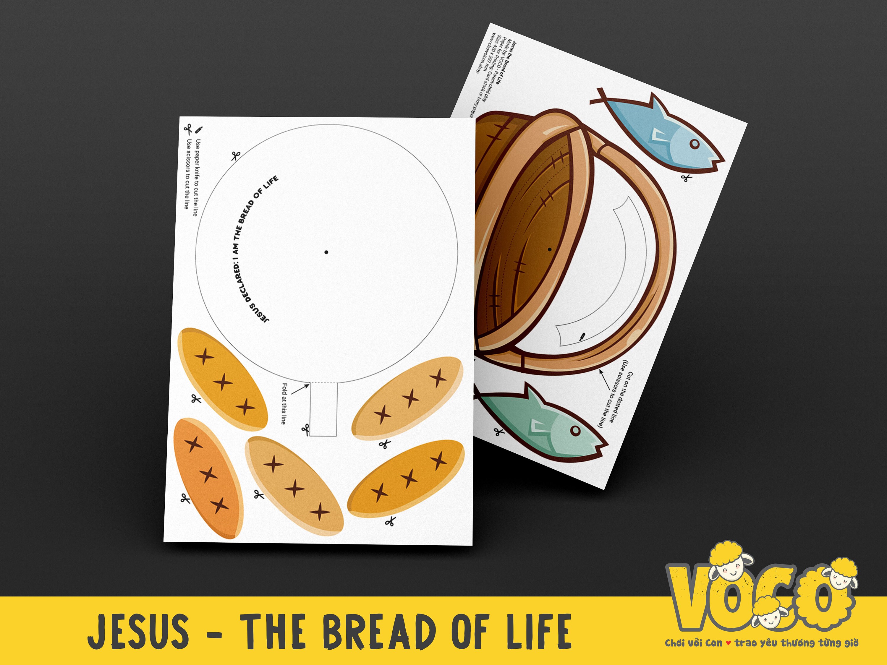 Jesus the Bread of Life, New Testament Bible Story, Bible Craft for ...