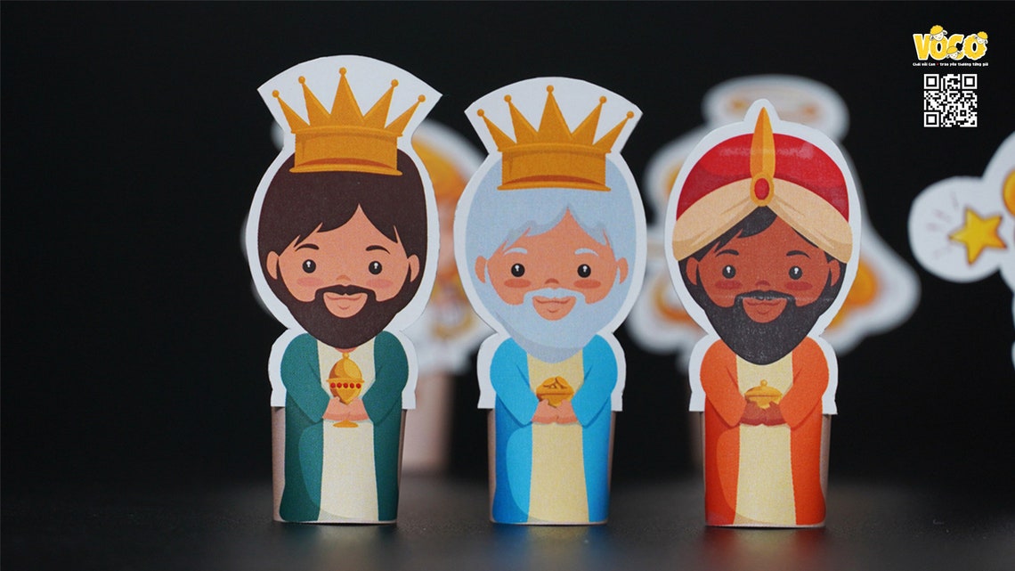 Christmas Nativity Finger Puppets for Children, Christmas Activity ...
