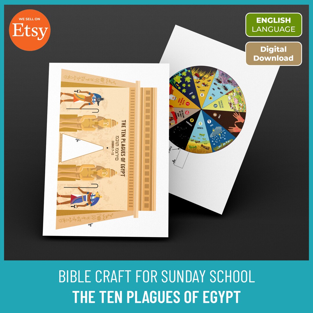 The Ten Plagues of Egypt, Old Testament Bible Story, Bible Craft for ...