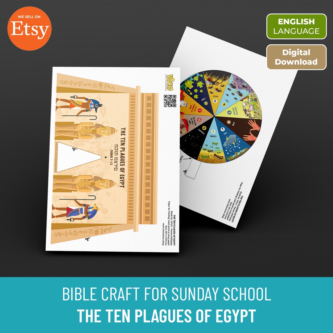 The Ten Plagues of Egypt, Old Testament Bible Story, Bible Craft for ...