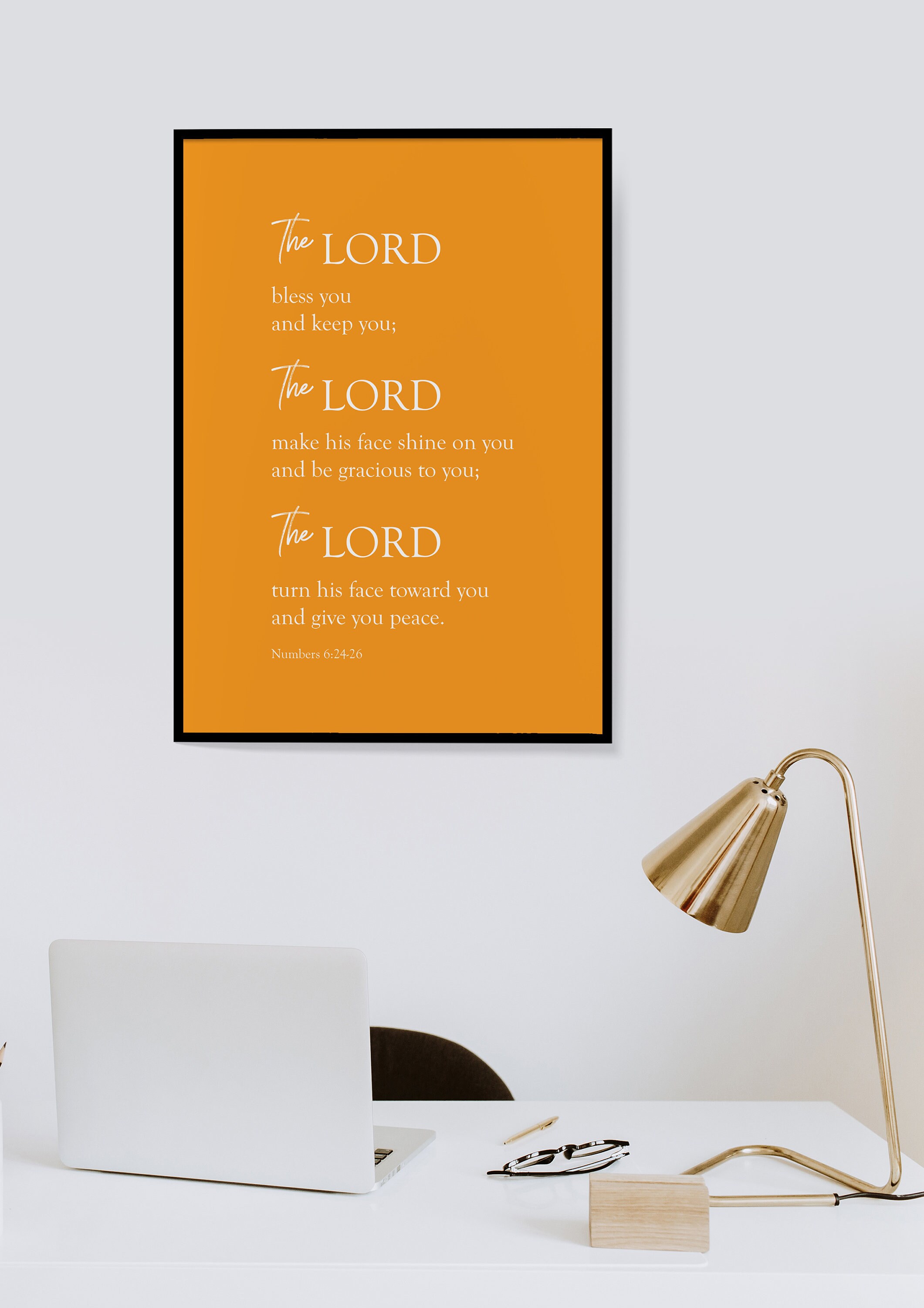 Numbers 6:24-26, the Lord Bless You, Bible Verse Wall Art, Printable ...