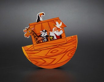 Noah's Ark Printable, Sunday School Craft, Bible Story Activity Kids ...