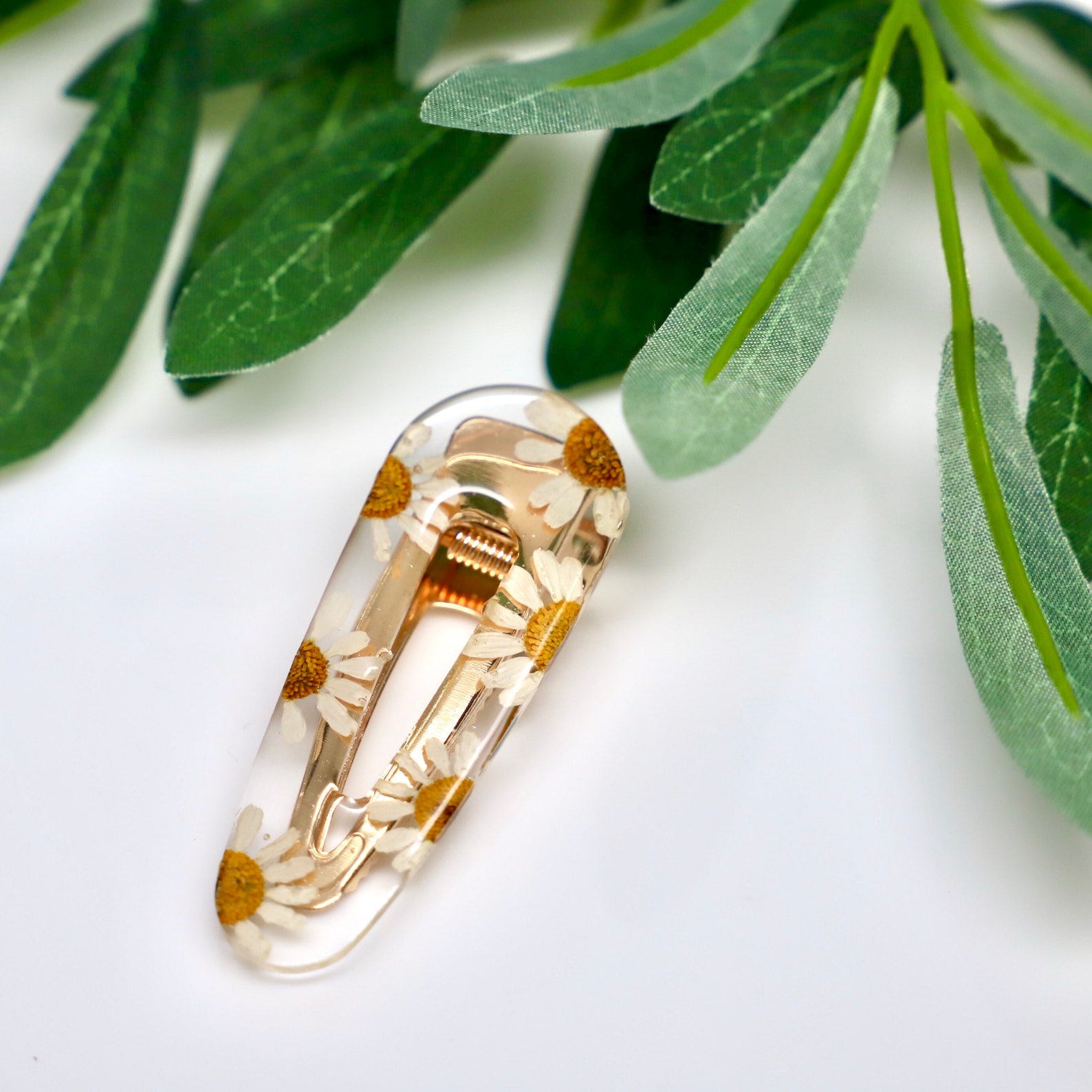 3 Pcs Real Pressed Flower Hair Clips Set of Three Floral | Etsy