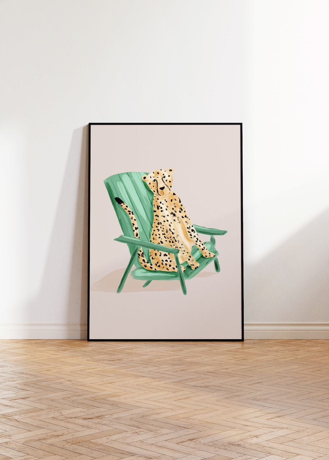 Boho Gepard Print, Pink Gepard Nursery Print, Kinder Galerie Wandkunst ...