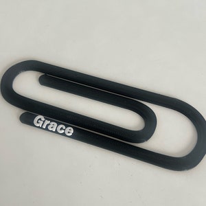 Paper Clip Shape Bookmark, Bookmarks Personalize Name On, Back to ...
