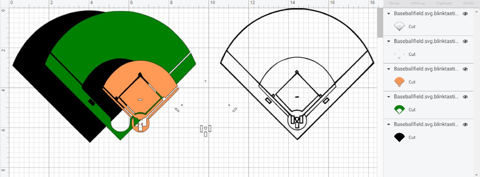 Baseball SVG Softball SVG Baseball Field Softball Field - Etsy