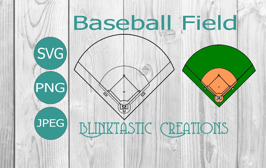 Baseball SVG Softball SVG Baseball Field Softball Field - Etsy