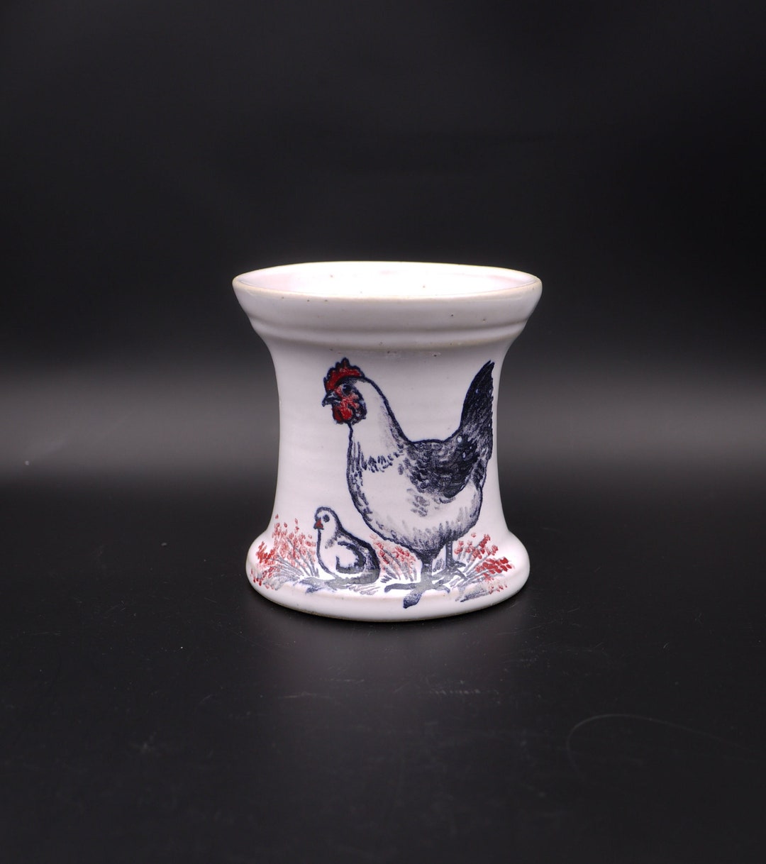 Candle Holder With Ceramic Handle Hen and Chick - Etsy
