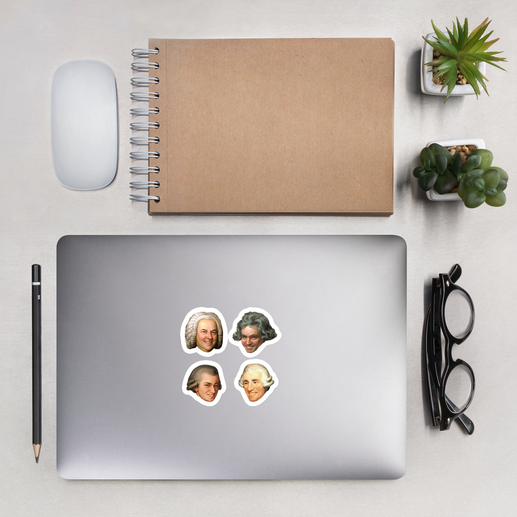 Funny Music Gift Composer Stickers for Music Teacher Music Student ...