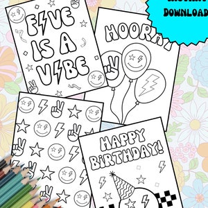 5th birthday coloring pages