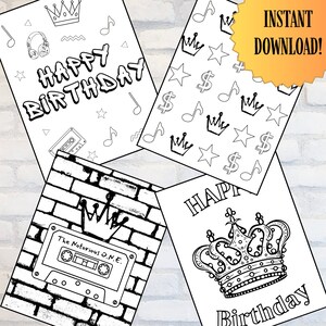 1st Birthday the Notorious O.N.E. Birthday Party Theme Coloring Sheets ...