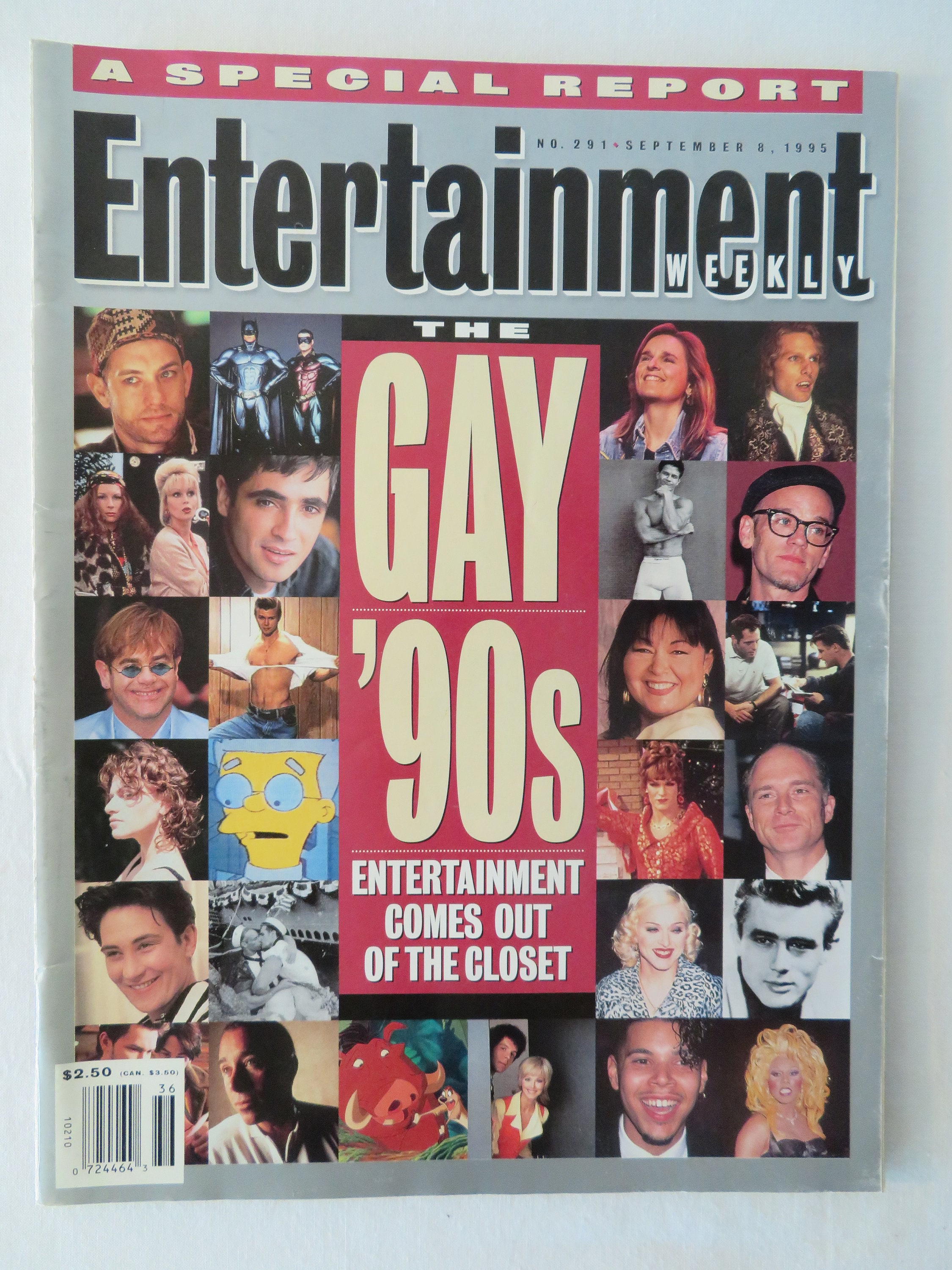Entertainment Weekly Magazine gay 90s September 8 - Etsy