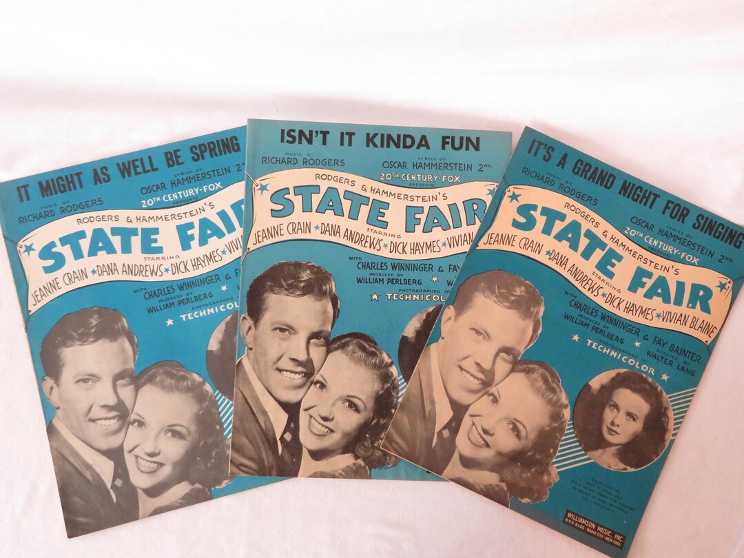 Rodgers and Hammerstein state Fair Original Sheet - Etsy