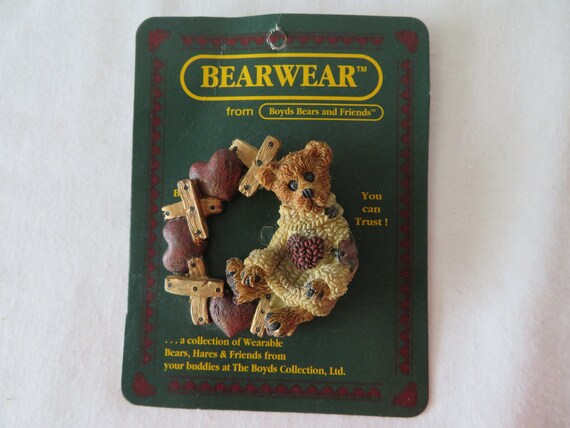 Bearwear Pin from Boyds Bears and Friends - Gem