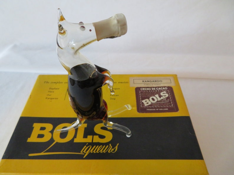 BOLS Hand Blown Glass Animal Miniature Liquor Bottles RARE! - Etsy