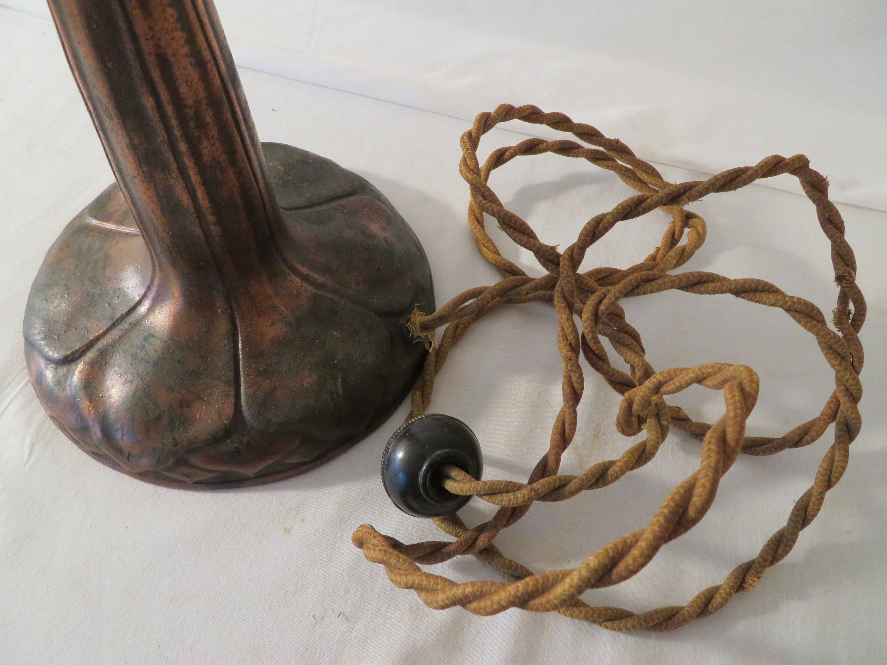 HANDEL Bronze Table Lamp Base 1920's - Etsy