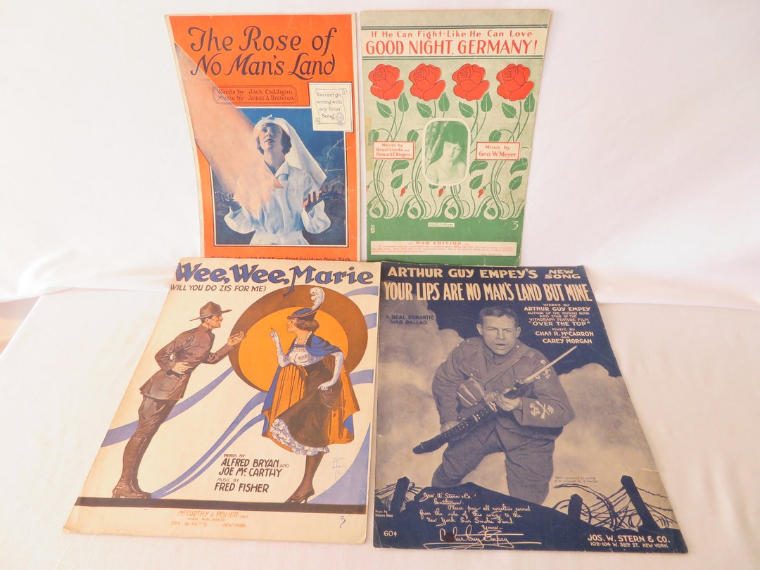 World War I Sheet Music Collection (lot of 4) - Etsy