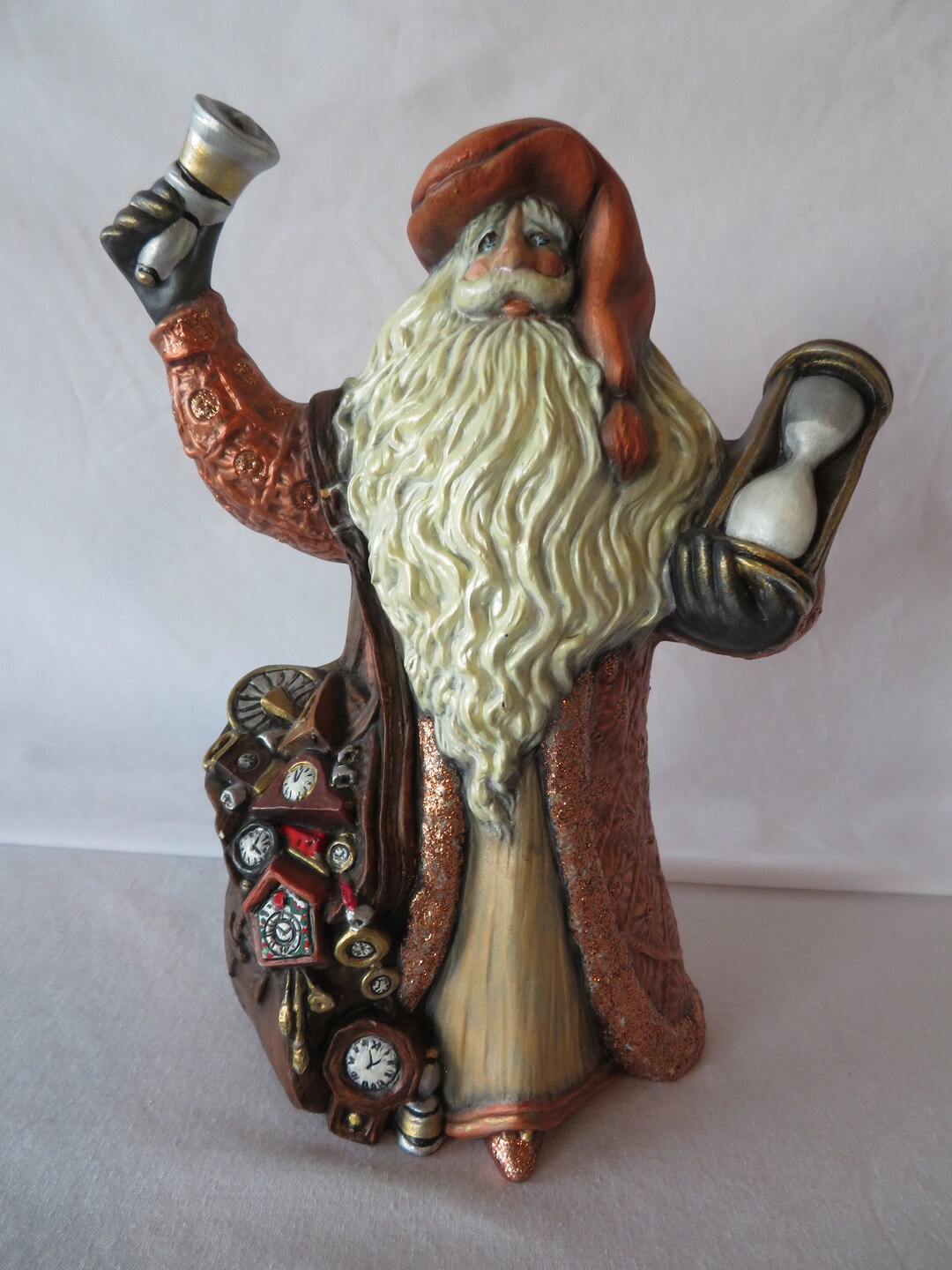 Ceramic Bisque father Time Santa - Etsy