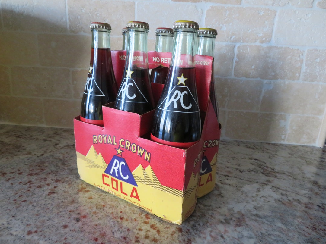 Royal Crown RC Cola Six Pack Pyramid Glass Bottles Sealed Full - Etsy