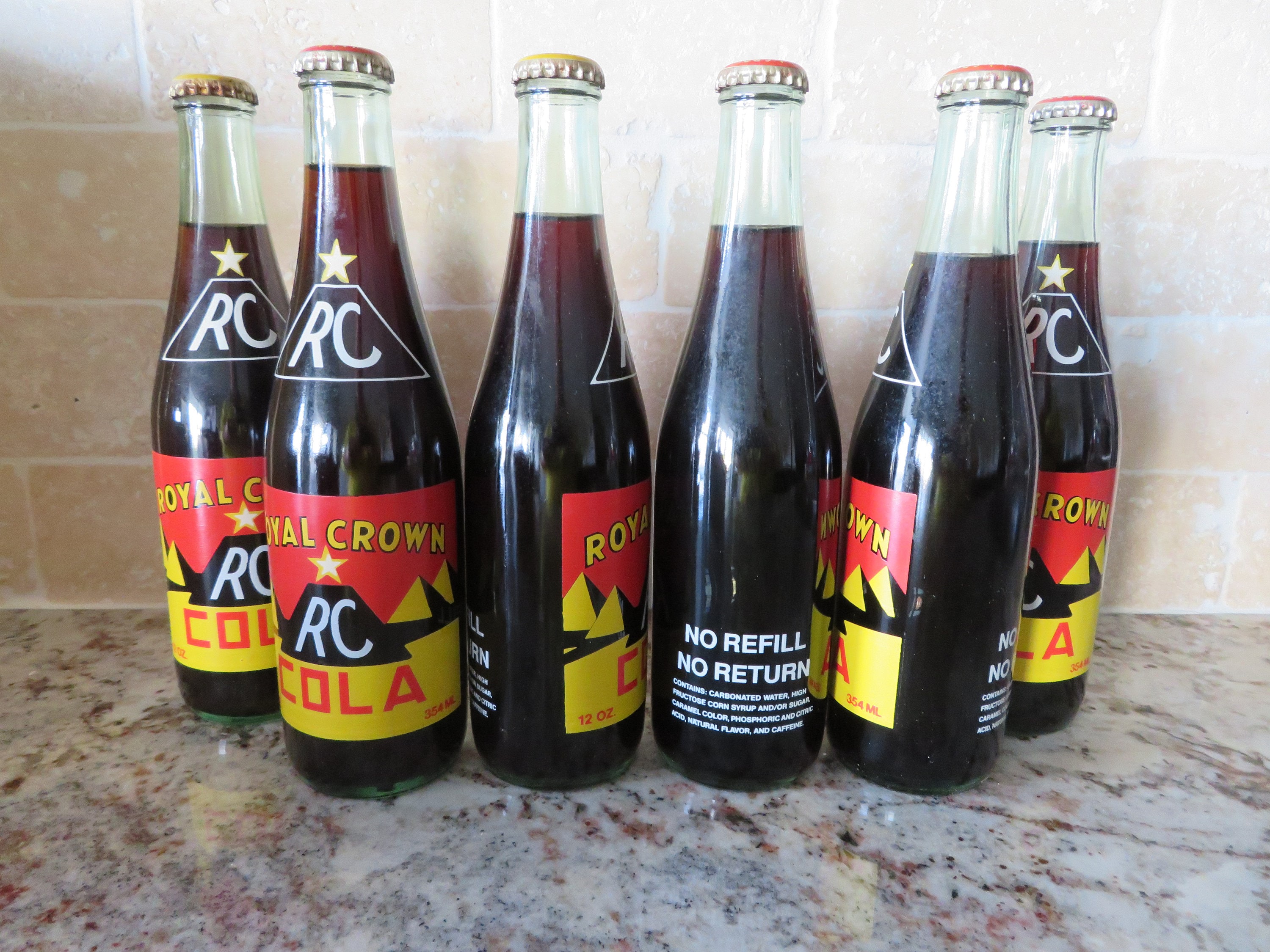 Royal Crown RC Cola Six Pack Pyramid Glass Bottles Sealed Full - Etsy
