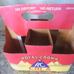 Royal Crown RC Cola Six Pack Pyramid Glass Bottles Sealed Full - Etsy