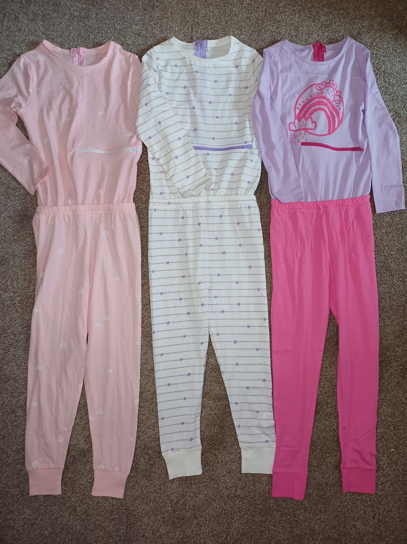 Special Needs Kids Adapted Pyjamas All in One Tube Feeding Autism ...