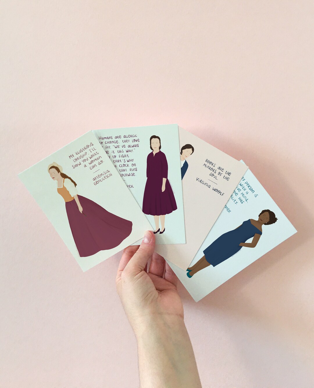 Conjunto de postales feministas paquete de 4 postales de - Etsy España