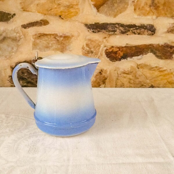 Vintage Enamel Jug - Etsy