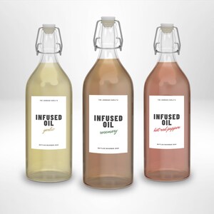 EDITABLE Infused Oil Packaging Label | Printable | Template | Homemade ...