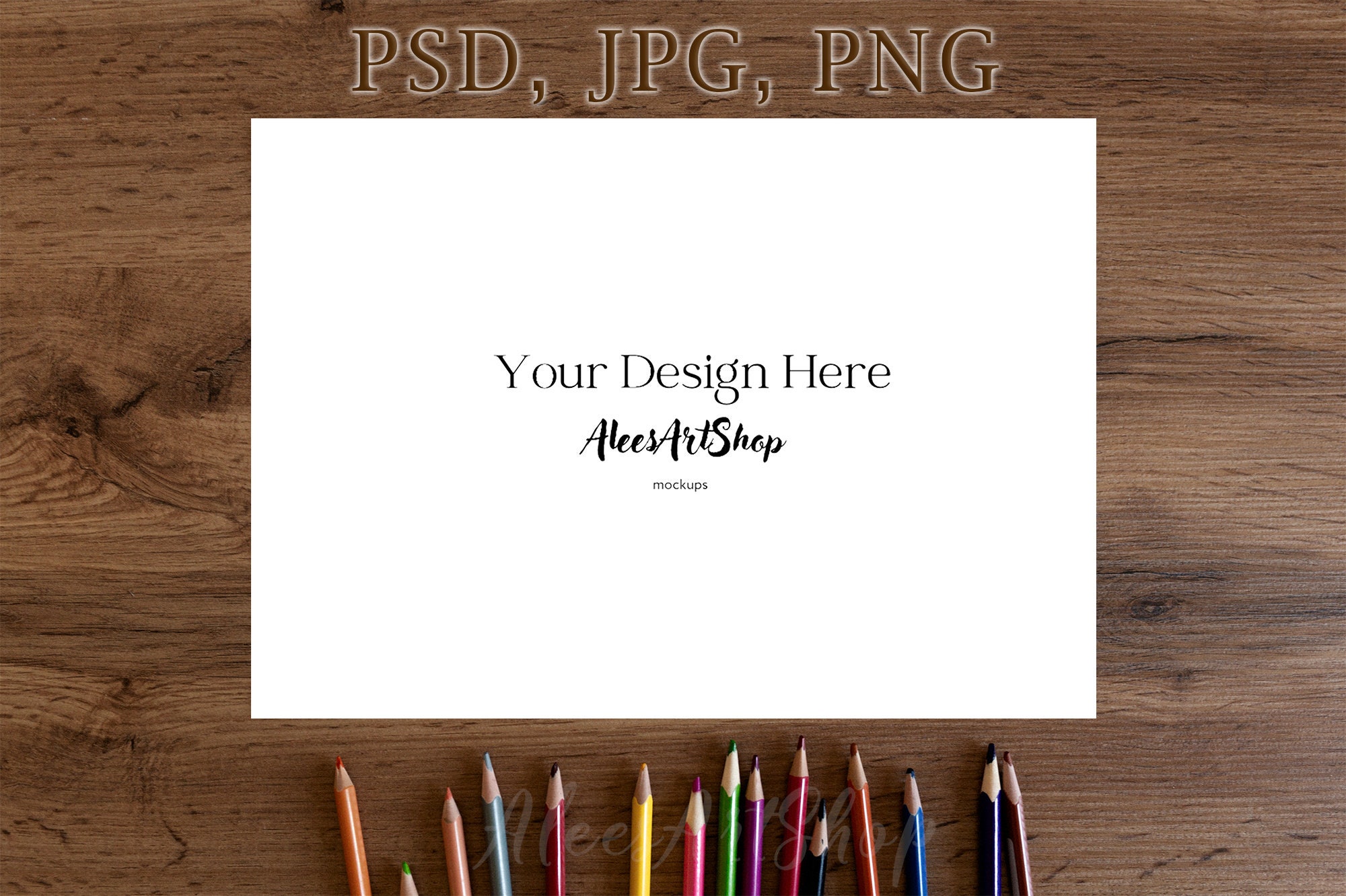A4 Horizontal Coloring Page Mockup for Kids, JPG+PNG+PSD, Instant ...