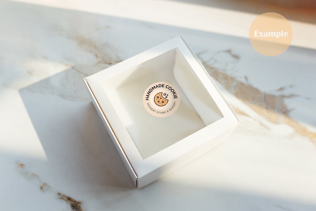 Empty Small White Box Mockup for Sticker, Gift Box, Bakery, Label ...