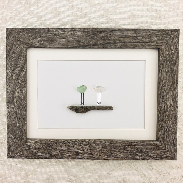 Beach Glass Bird Art - Etsy