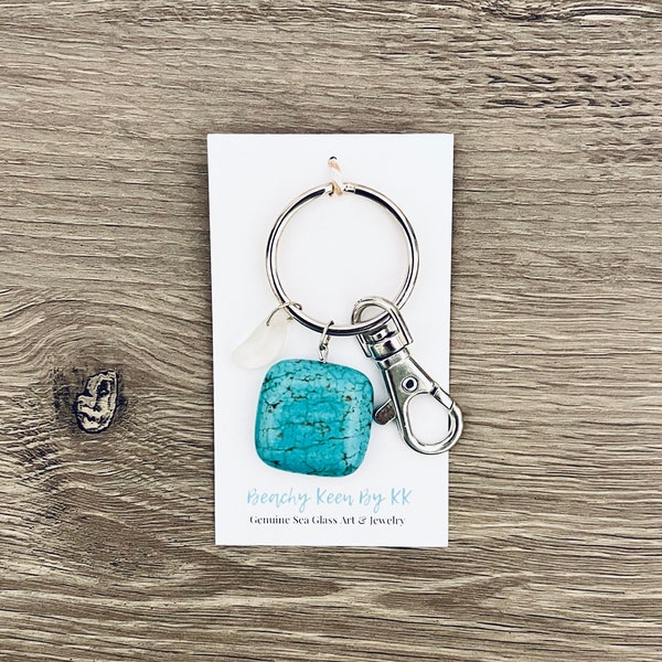 Sea Glass Keychain - Etsy