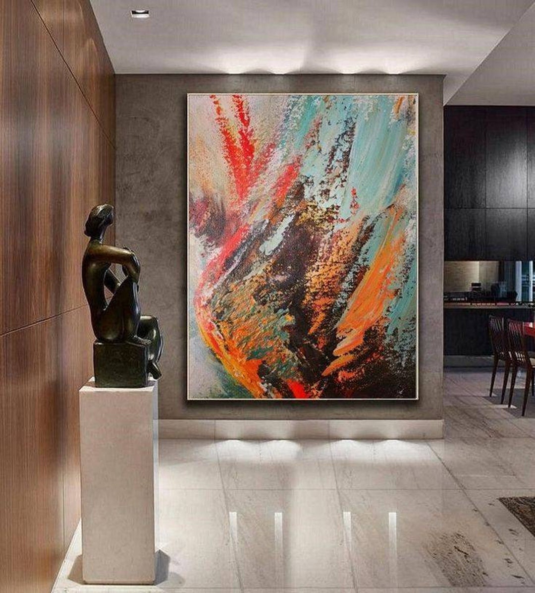 Handcrafted Abstract Original Oil Paintings: Elevate Your Home Decor ...