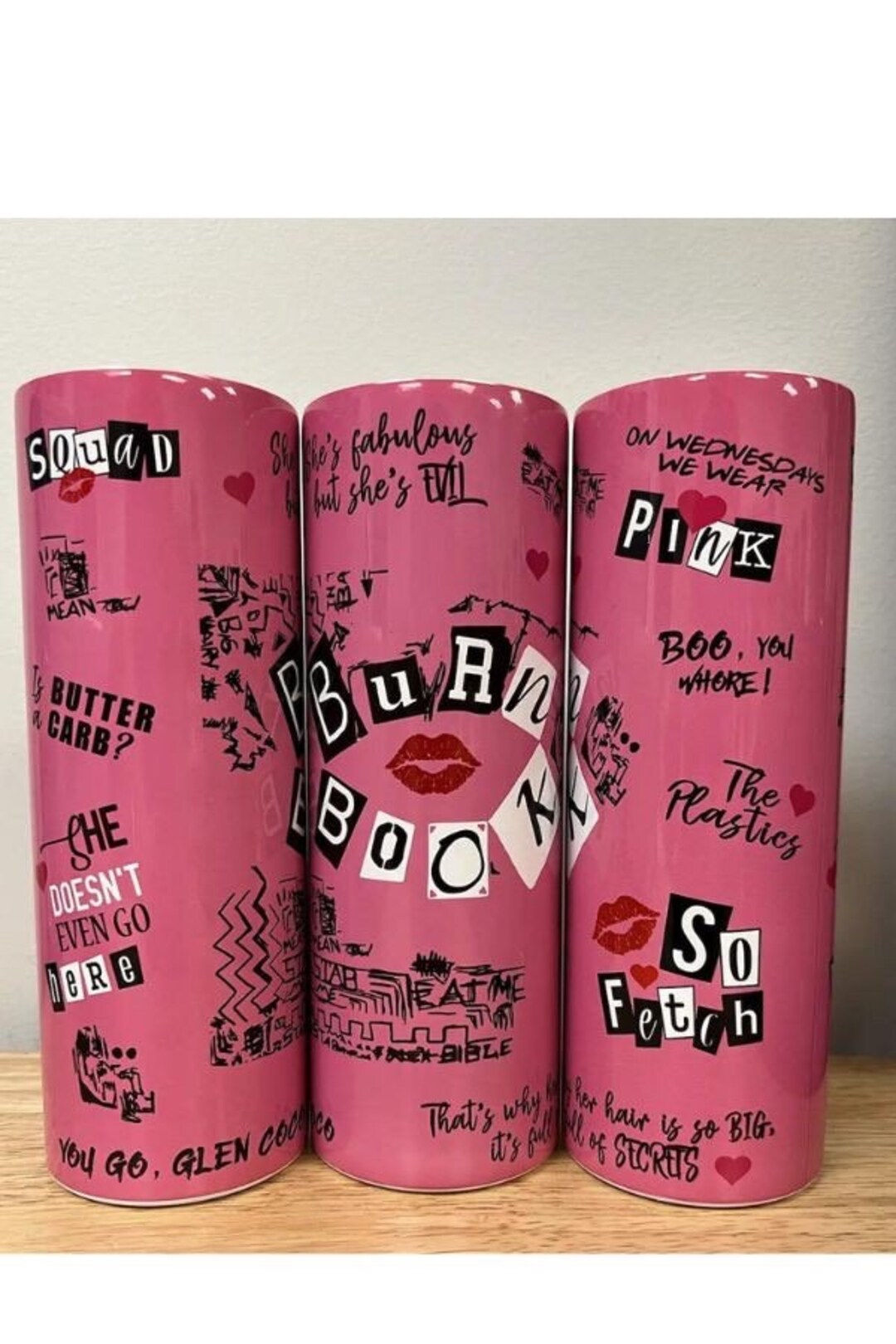 Custom Burn Book Mean Girls Tumbler Cup Etsy