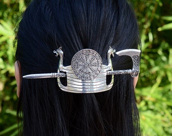 Compass Hair Clip - Etsy
