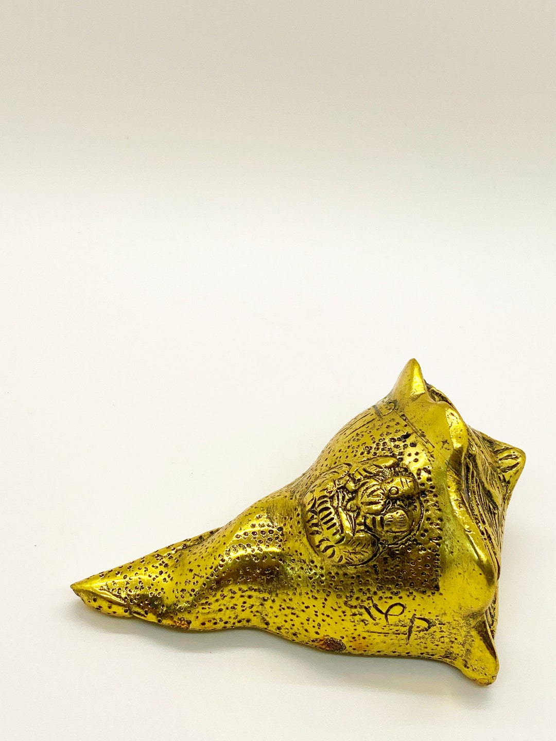 Metal Shankh, Conch ,home Decor ,indian Art - Etsy