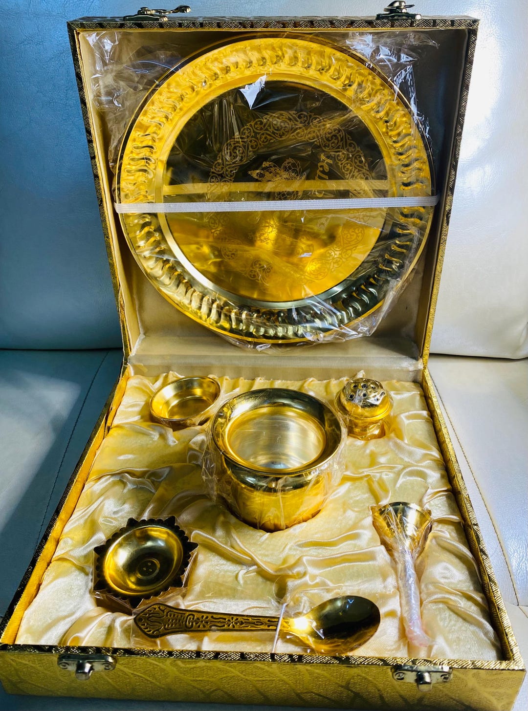 Golden Thali Set - Etsy